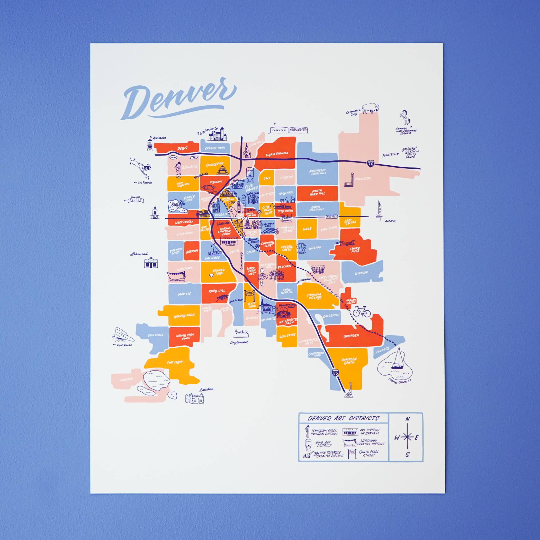 Little Known Goods - Denver Map | Unique Curated Gifts & Handcrafted ...